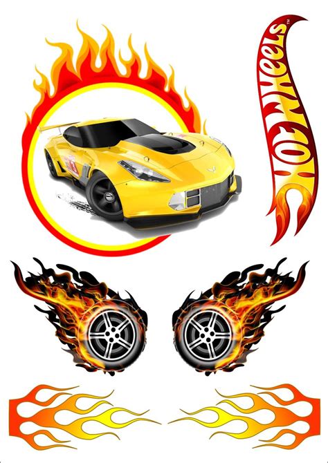 Купити Вафельна або цукрова картинка Hot Wheels 03 ціна 45 грн