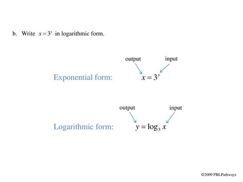 Exponential And Logarithmic Forms Ppt Download