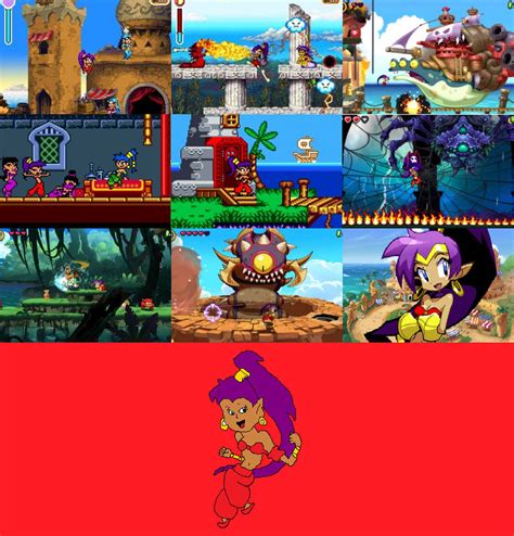 Character Collage Shantae By Shipping Gentleman On Deviantart