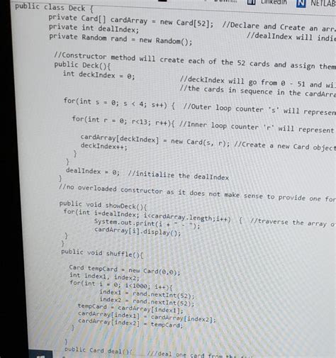 Solved Invent A Simple Card Game And Then Create A Java Chegg