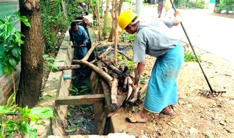 ပွင့်ဖြူမြို့၌ မိုးတွင်းကာလ ရေကြီးရေလျှံမှုများ မဖြစ်ပေါ်စေရေးအတွက