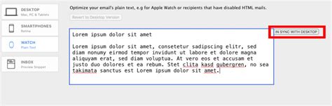 Creating A Plain Text Version Of Your Design Mail Designer Create And Send Html Email