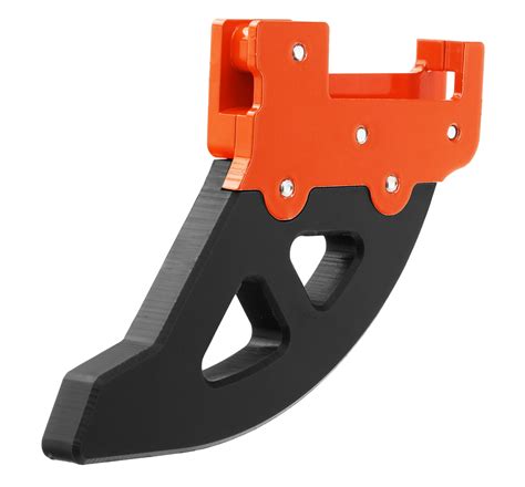 Proteção De Disco Traseiro Aluminio Laranja Dtc Preto Crosspro Loja