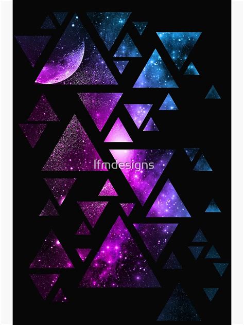 Geometric Galaxy Canvas Print For Sale By Lfmdesigns Redbubble