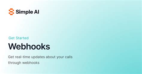 webhooks simple ai
