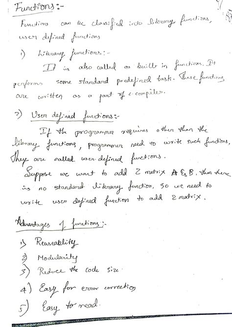 Functions Computer Science For All Engineering Students For First