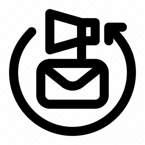 Email Marketing Automation Process Automated Icon Download On