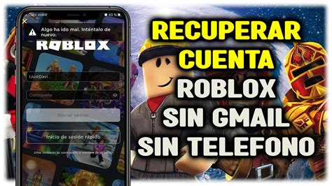 Cómo RECUPERAR tu CUENTA de ROBLOX sin contraseña ni correo Gmail 2023