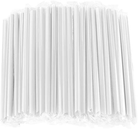 Nogis 100 Pcs Clear Boba Straws Smoothie Straws Individually Wrapped