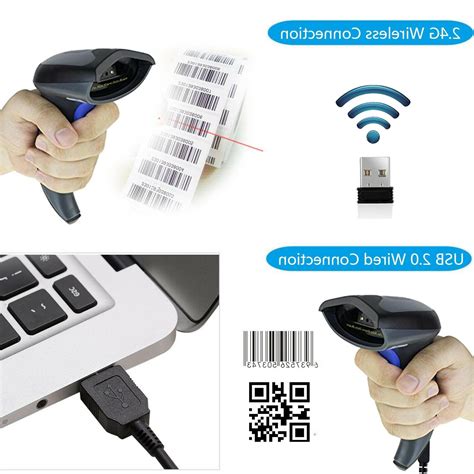 Portable Wireless Bluetooth Barcode Scanner Scan Gun