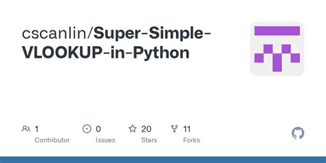 Super Simple Vlookup In Pythonvlookupexamplepy At Master · Cscanlinsuper Simple Vlookup In