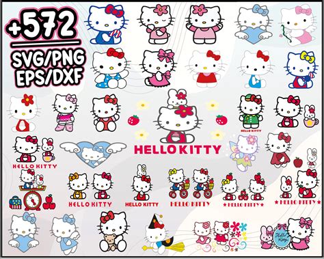 Hello Kitty Total Svg Bundle Svg Files For Cricut