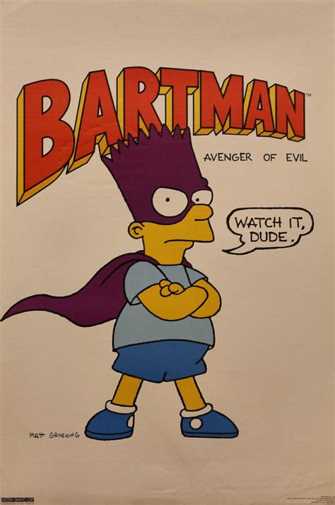 Bartman Vintage Concert Poster 1990 At Wolfgangs