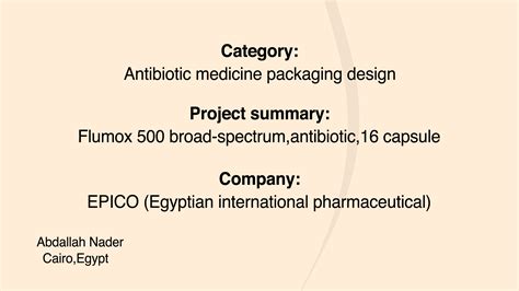 Flumox 500 Antibiotic Medicine Packaging Design On Behance