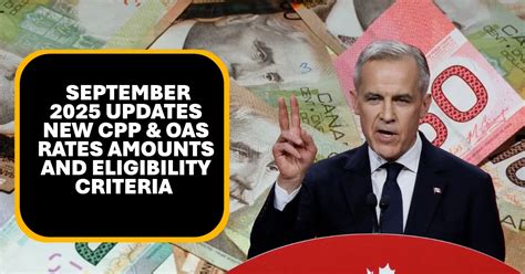 September 2025 Updates New Cpp And Oas Rates Amounts And Eligibility Criteria