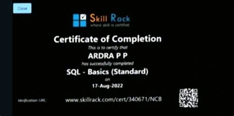Skillrack Sql Ardra Premdas