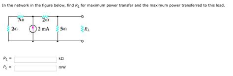 Solved In The Network In The Figure Below Find RL For Chegg Com