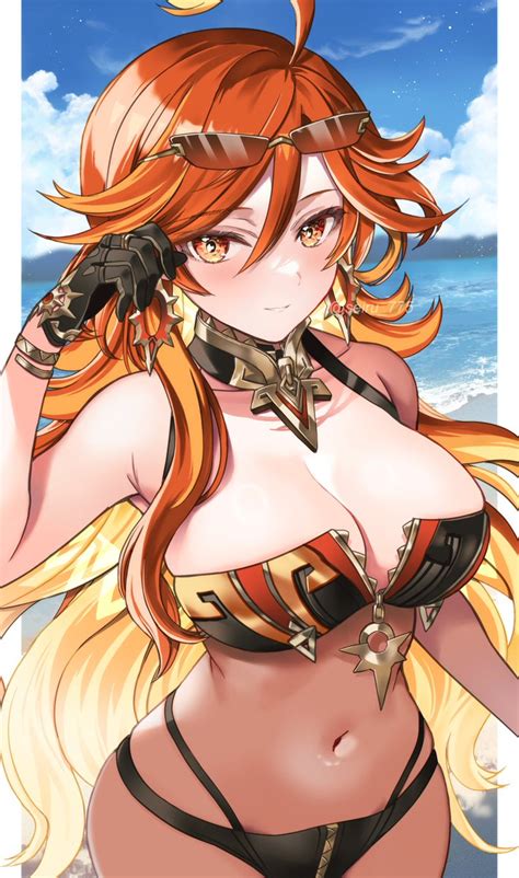 Mavuika Genshin Impact Drawn By Seiru Prairie Danbooru