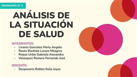 Análisis De La Situación De Salud Sabiduría Médica Udocz