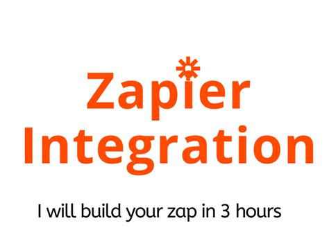 Zapier Integration In 3 Hours Upwork