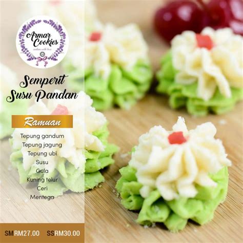 Offer Raya Carnichel Biskut Kuih Raya Semperit Susu Pandan 50pcs