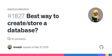 Best Way To Createstore A Database · Issue 1827 · Electronelectron