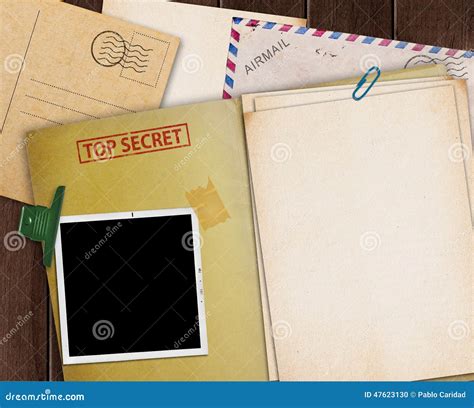 Top Secret Folder Stock Illustration Image 47623130