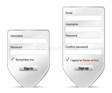 Diseño Plano De La Plantilla Del Sitio Web Del Inicio De Sesión