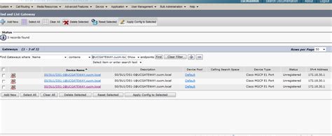 solved mgcp shows unregistered cisco community