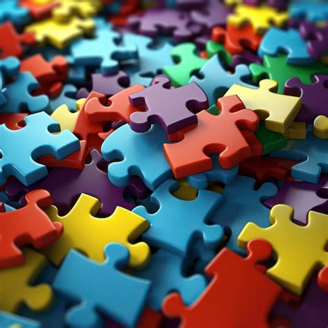 Premium Ai Image 3d Puzzle Background