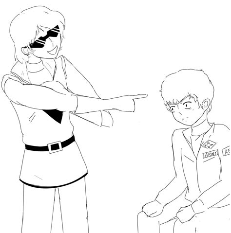 Char Laughing At Amuro By Ghostlylollipop On Deviantart