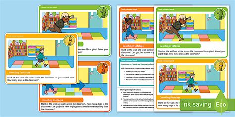 Eyfs Maths Counts Actions Challenge Counting Footsteps