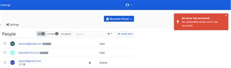 Solved When I Invite A User Or Resend Invitation Dispaly An Error