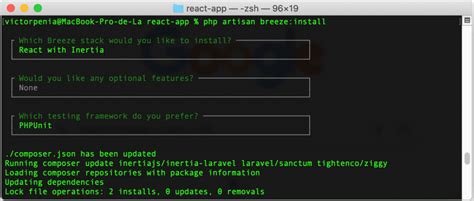 Instalar Laravel Breeze React Laravel Array