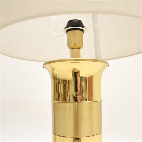 Pair Of Large Vintage Brass Table Lamps Retrospective Interiors
