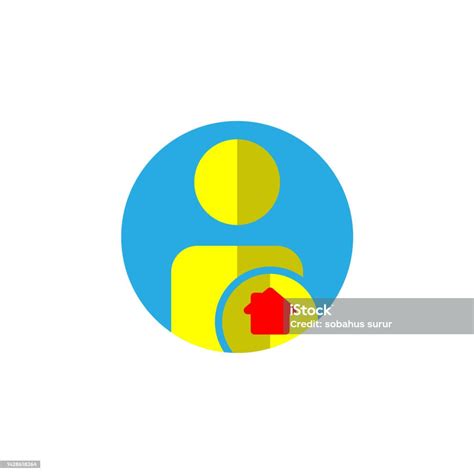 집이있는 사용자 플랫 아이콘입니다 편집 가능한 스트로크 간단한 일러스트 모바일 개념과 웹 디자인 디자인 템플릿 벡터 0명에 대한 스톡 벡터 아트 및 기타 이미지 Istock