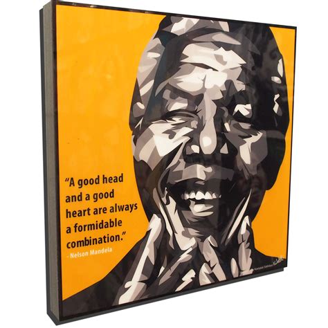 Nelson Mandela Poster A Good Head And Infamous Inspiration