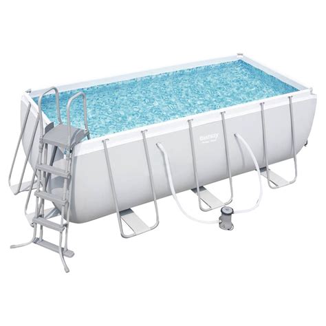 Order Bestway Power Steel Rectangular Frame Pool Set X X Cm Now Jomla Ae