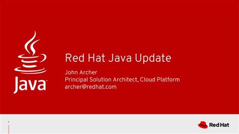 Red Hat Java Update And Quarkus Introduction Pdf