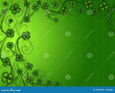 Lucky Shamrock Four Leaf Clover Background Royalty Free Stock Image
