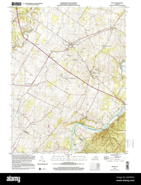 Map Of Boyce Cut Out Stock Images And Pictures Alamy