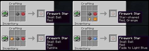 Firework Star Minecraft