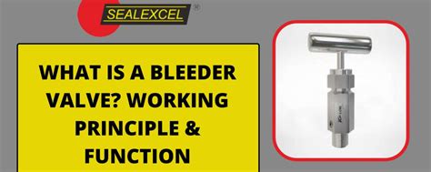 What Is A Bleeder Valve Working Principle Function SEALEXCEL