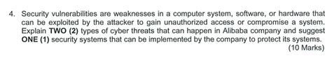 Solved Security Vulnerabilities Are Weaknesses In A Computer Chegg