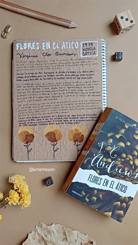 Flores En El Ático 🥀 Reseña Decorada En Reading Journal En 2024