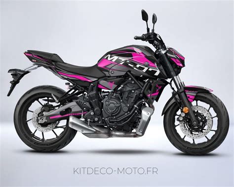 Graphic Kit Yamaha Mt 07 Factory Pink Kitdeco Moto Fr