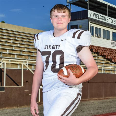 Jackson Edwards 70 Offensive And Defensive Lineman Elk City Football 2025 Big Elk Tv