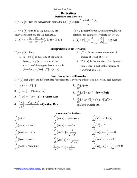 Worksheet Derivatives Simplest Cases And Radicals Calculus