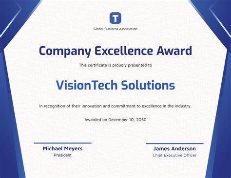 Free World Best Award Certificate Template To Edit Online