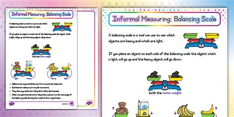 Grade 1 Measurement Balancing Scale